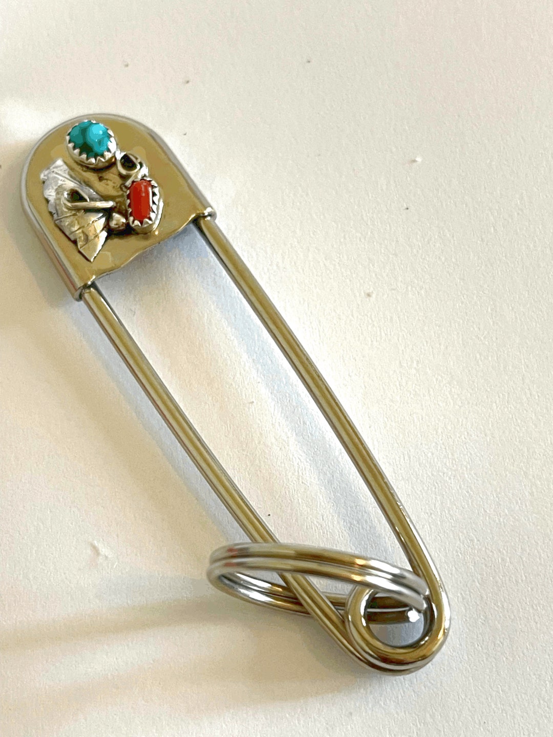 Safety Pin/diaper Pin Lapel Pin Pendant Keychain Jewelry Hand Crafted ...