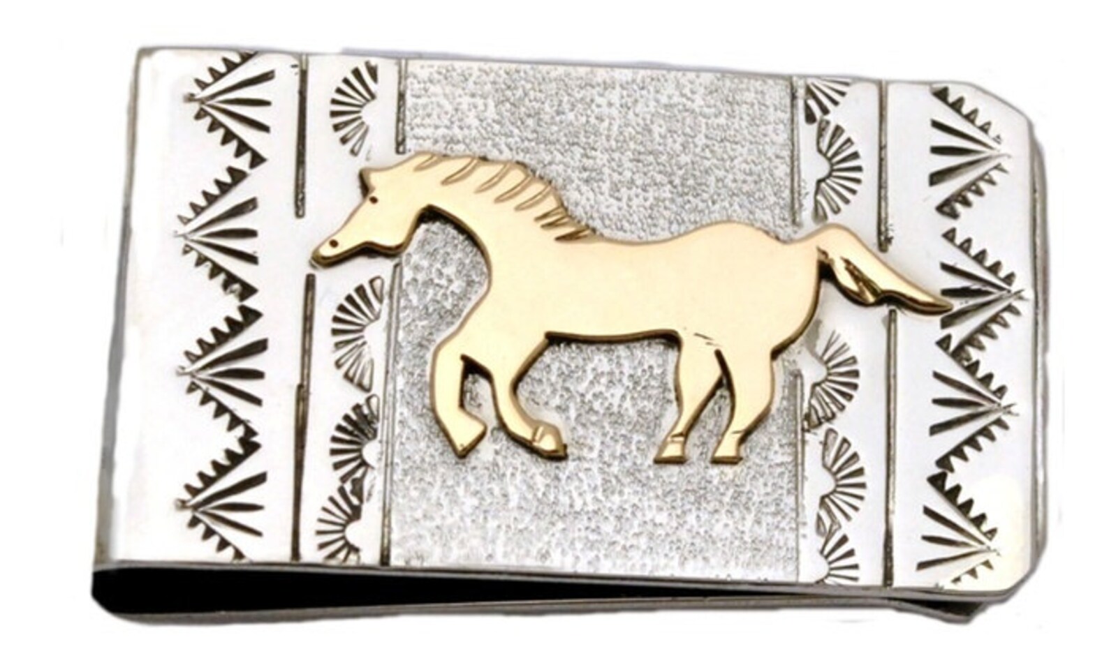 Handmade Vintage Hand Crafted Native American Navajo Money Clip Horse ...
