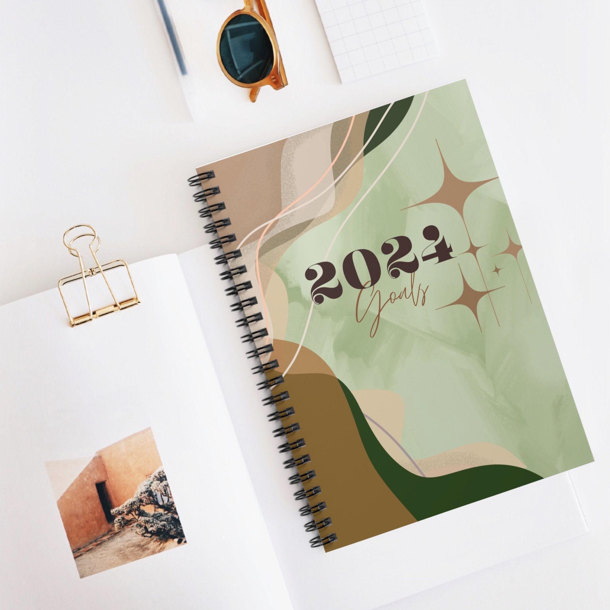 Green 2024 Goals Spiral Notebook, Goals, Notebook, 2024 Plans - Etsy