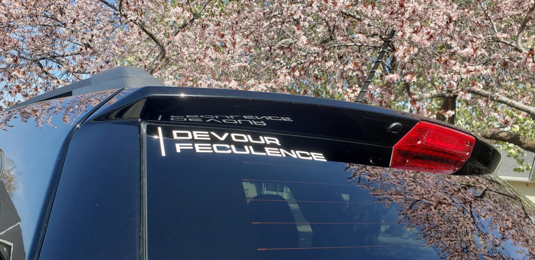 Devour Feculence and Other Severance Quotes Vinyl Decal Sticker - a Mr ...
