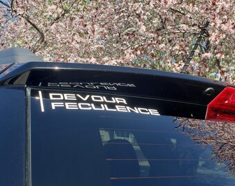 Devour Feculence and Other Severance Quotes Vinyl Decal Sticker - a Mr ...