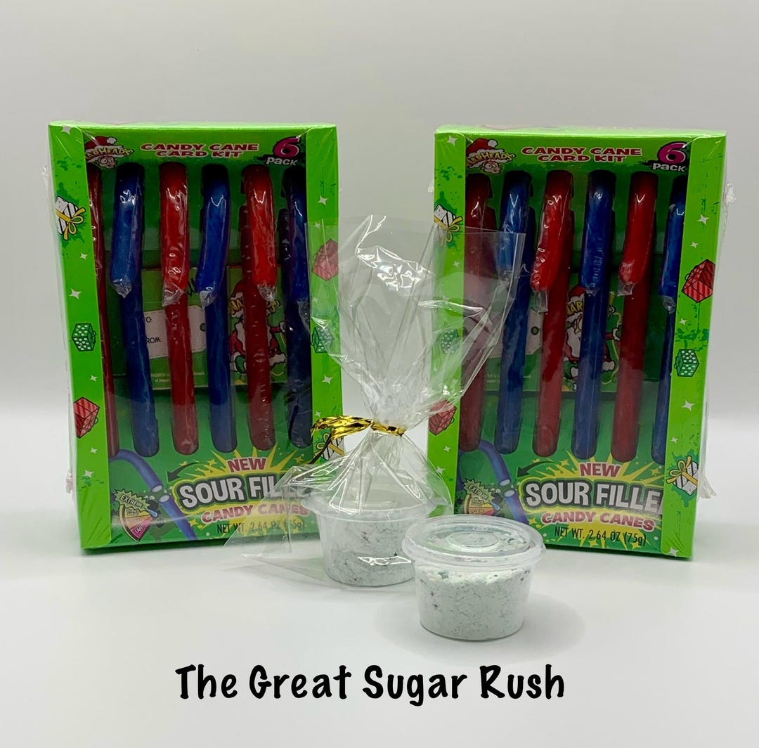 NEW! Extreme Sour Candy Cane Dipper Set – 6 Sour Filled Candy Canes ...