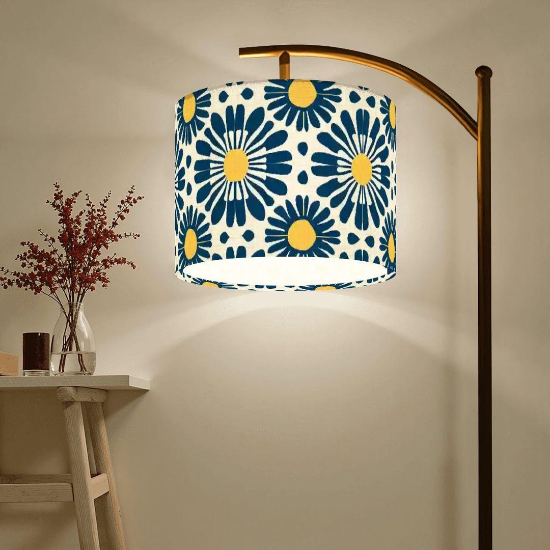 Retro 60s/70s Flower Arc Floor Lamp | Groovy Funky Floral Standing ...