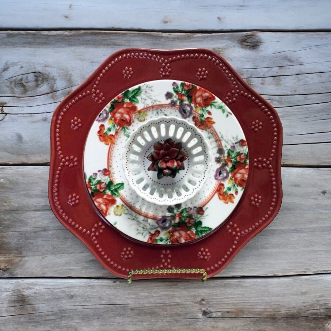 Dish Flowers | Dish Art Decor | Glass Plate Flower | Glass Art | Plate ...
