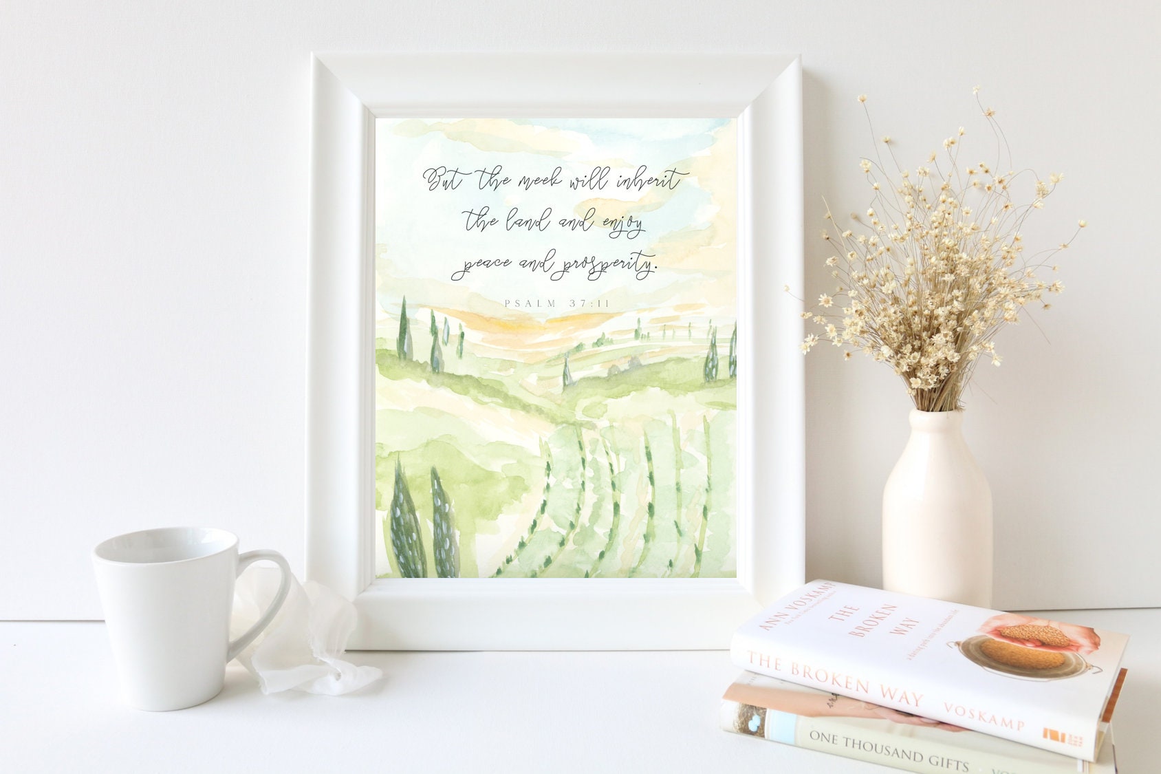 Bible Verse Print Watercolor Bible Print Watercolor Prints | Etsy