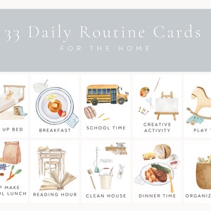 Daily Routine Homemaker Cards for the Home, Routine Cards, to Do Lists ...
