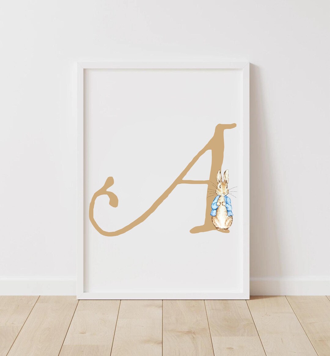 Complete ABC Bundle of Peter Rabbit Monograms, Vintage Nursery ...