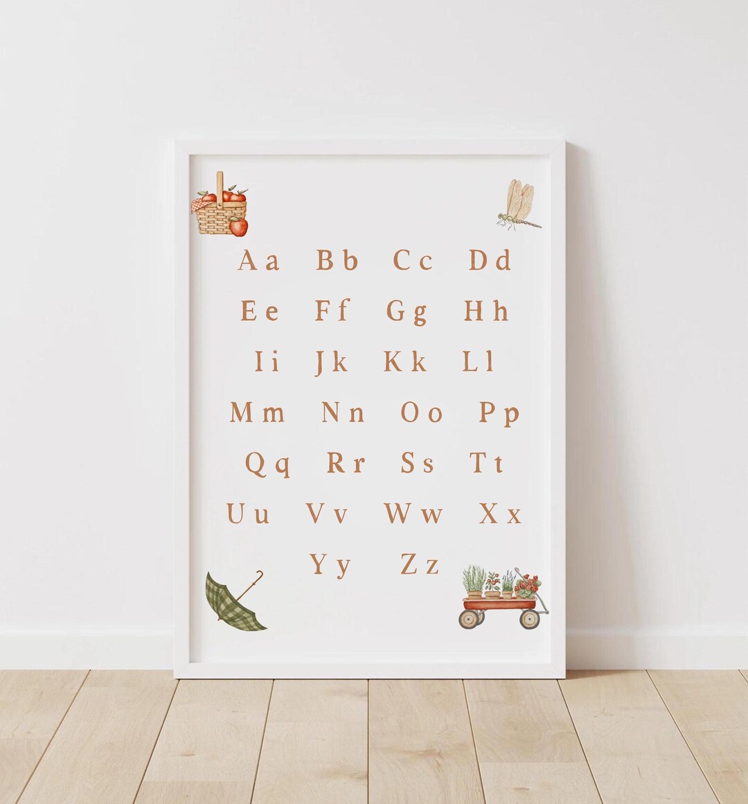 ABC Neutral Printable, Tan Letters - Etsy