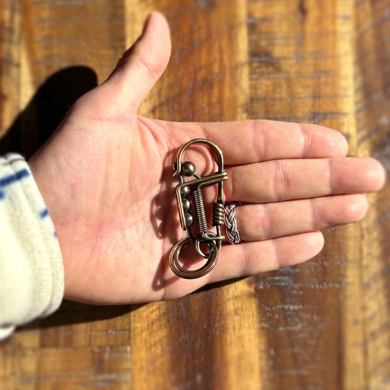 Brass Carabiner Key Rings - Etsy
