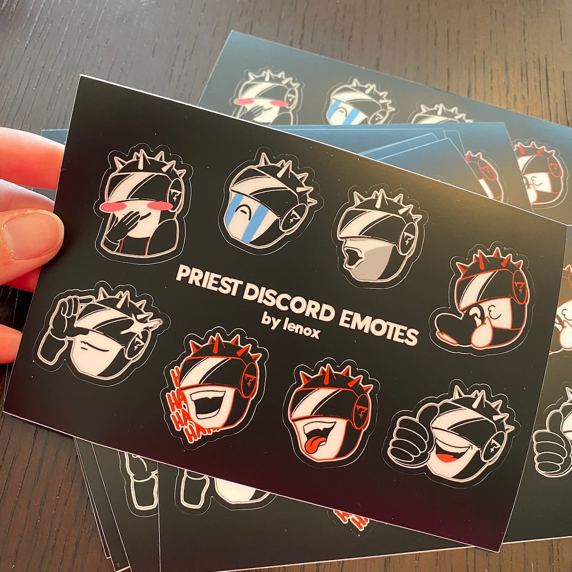 Priest Discord Emotes Sticker Sheet - Etsy