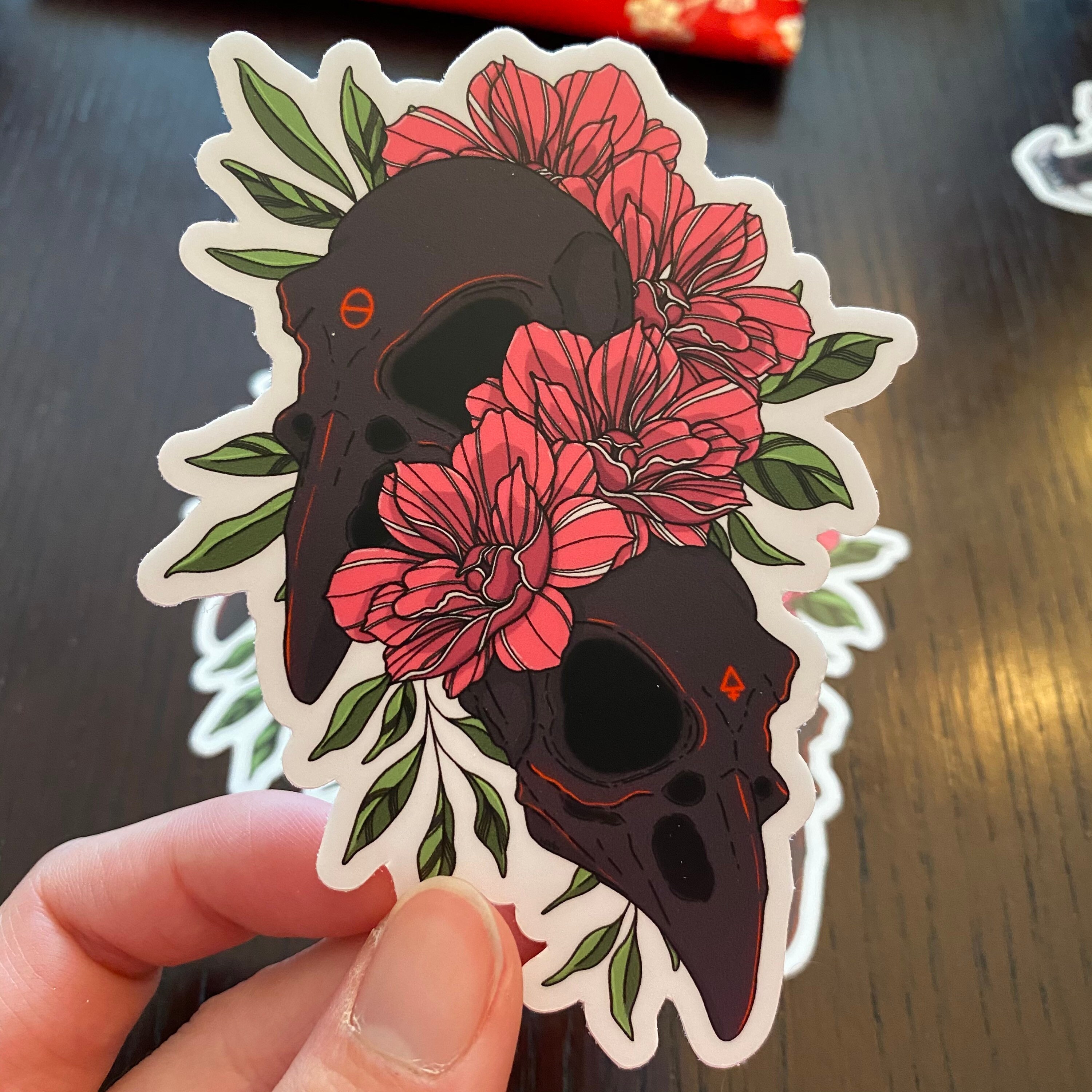 Salt & Sulfur Skull Bois Vinyl Sticker - Etsy