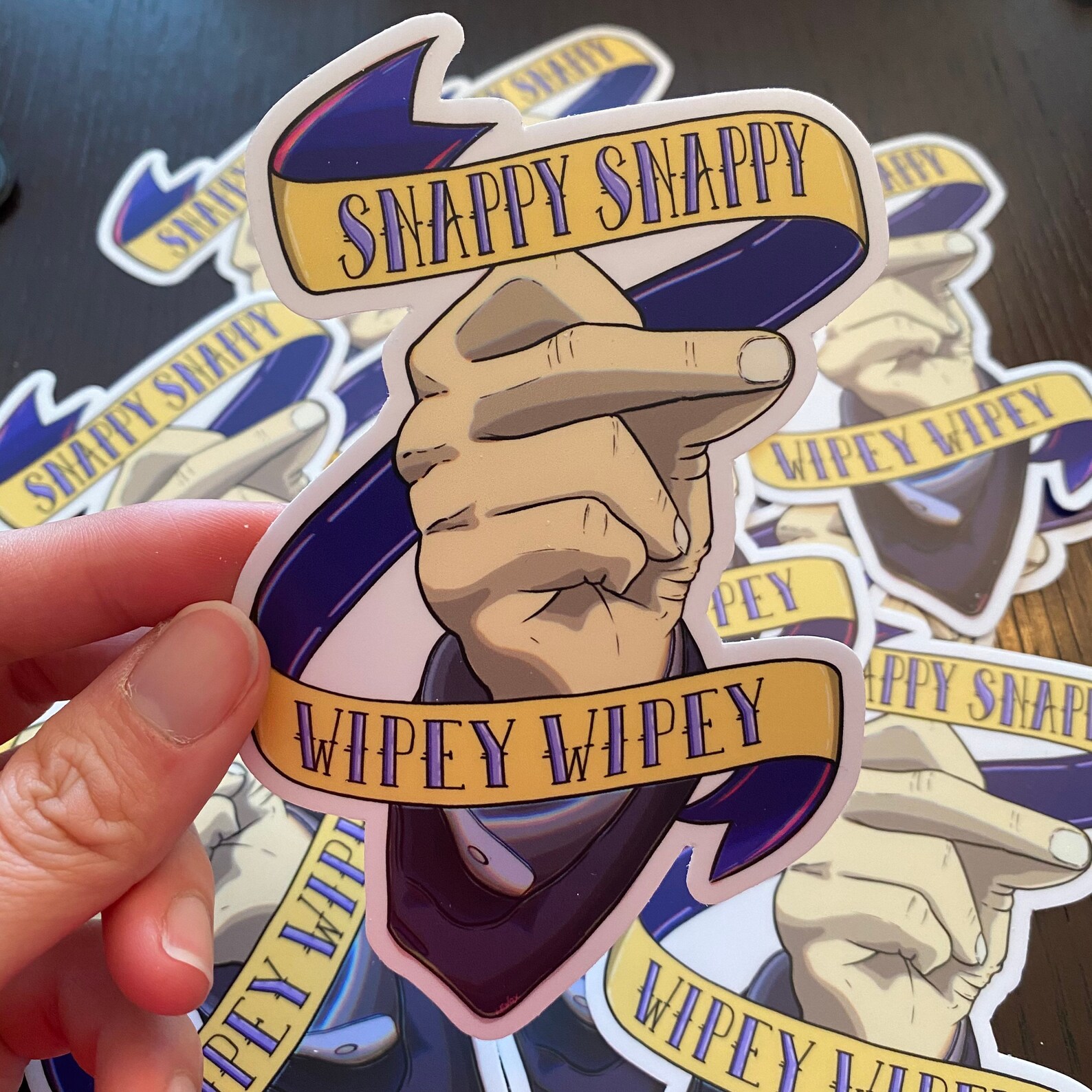 TGP Snappy Snappy, Wipey Wipey Vinyl Sticker - Etsy