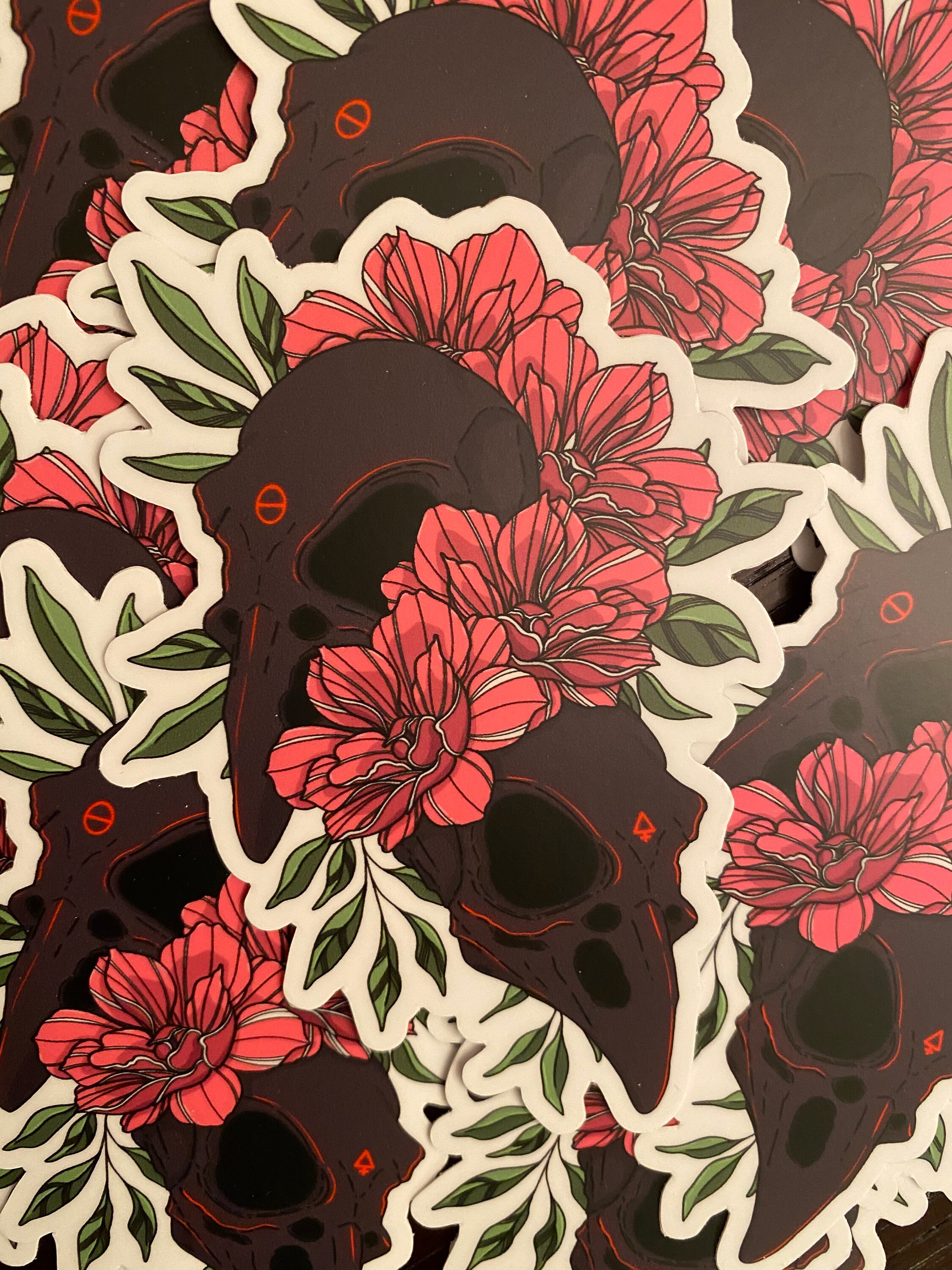 Salt & Sulfur Skull Bois Vinyl Sticker - Etsy