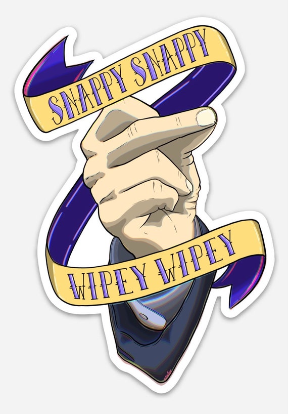 TGP Snappy Snappy Wipey Wipey Vinyl Sticker | Etsy