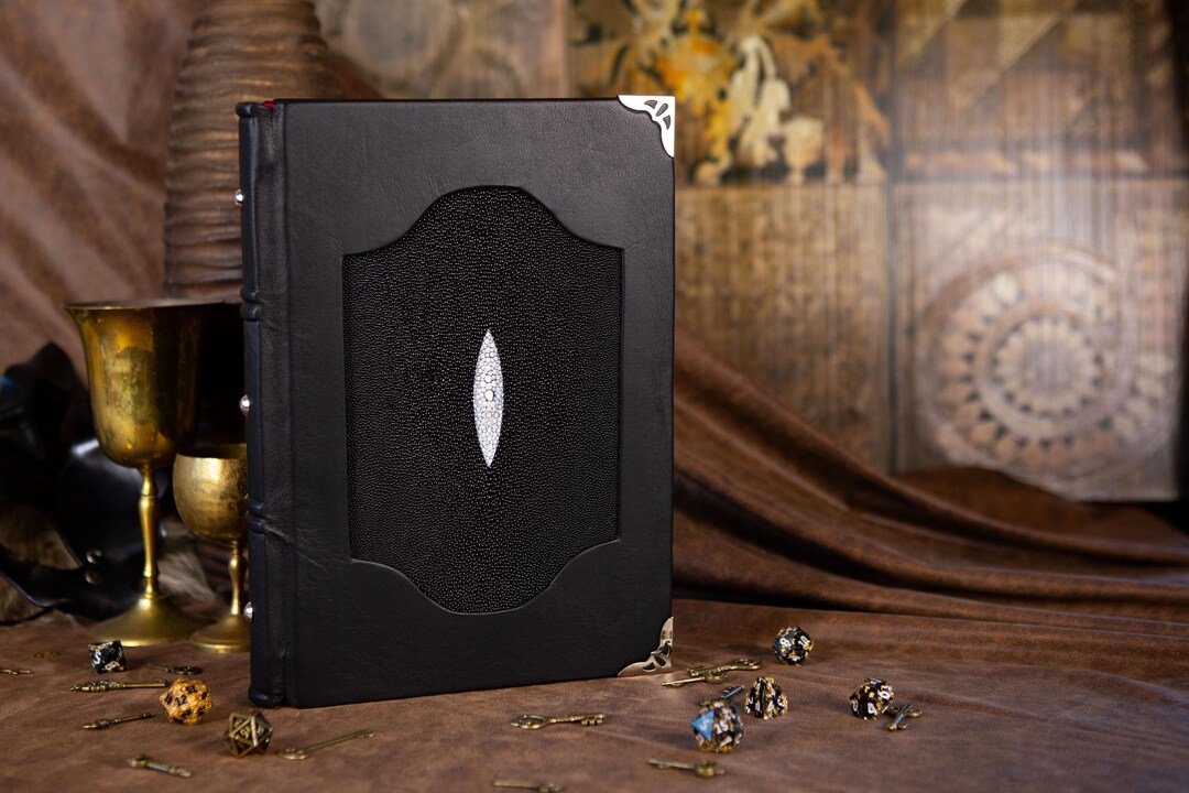 Large Custom Stingray Leather Journal - Handmade Artist Sketchbook ...