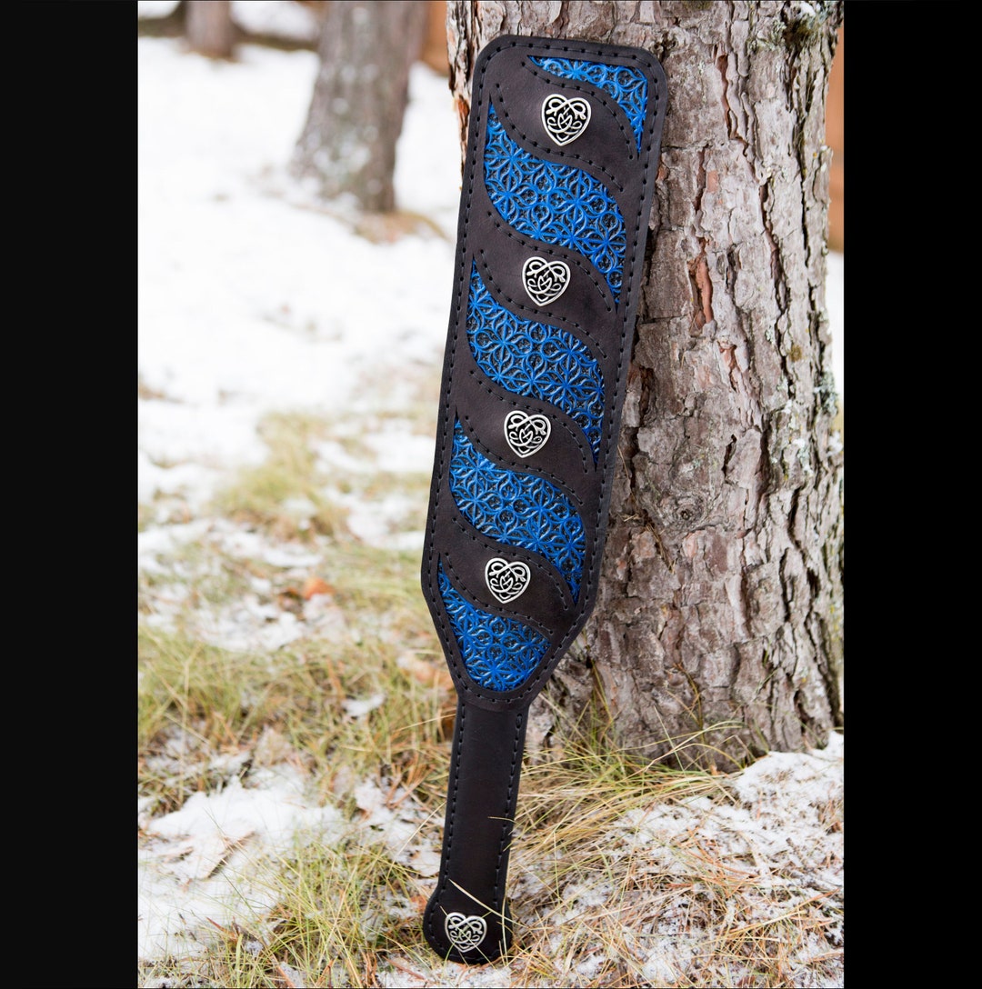 BDSM Jumbo Deluxe Leather Paddle / Bdsm Sex Toys / Fetish Toys / Spank ...