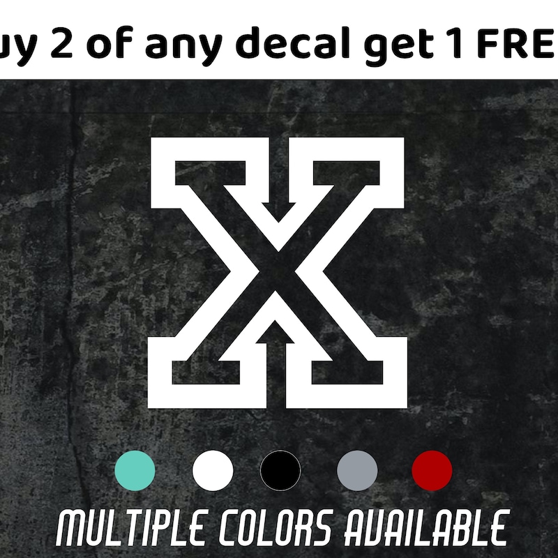 Straight Edge X Sticker - Etsy