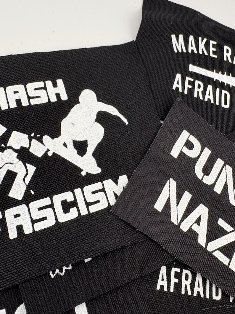 PUNCH NAZIS - Anti Racist - Antifa - Persist - Resist - Screen Printed ...