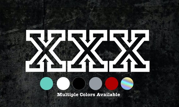 XXX Straight Edge Vinyl Decal Sticker Hardcore - Etsy