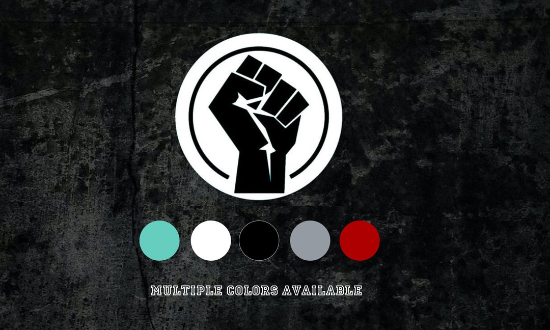 Raised Fist Revolt Resist Vinyl Decal Sticker - Etsy
