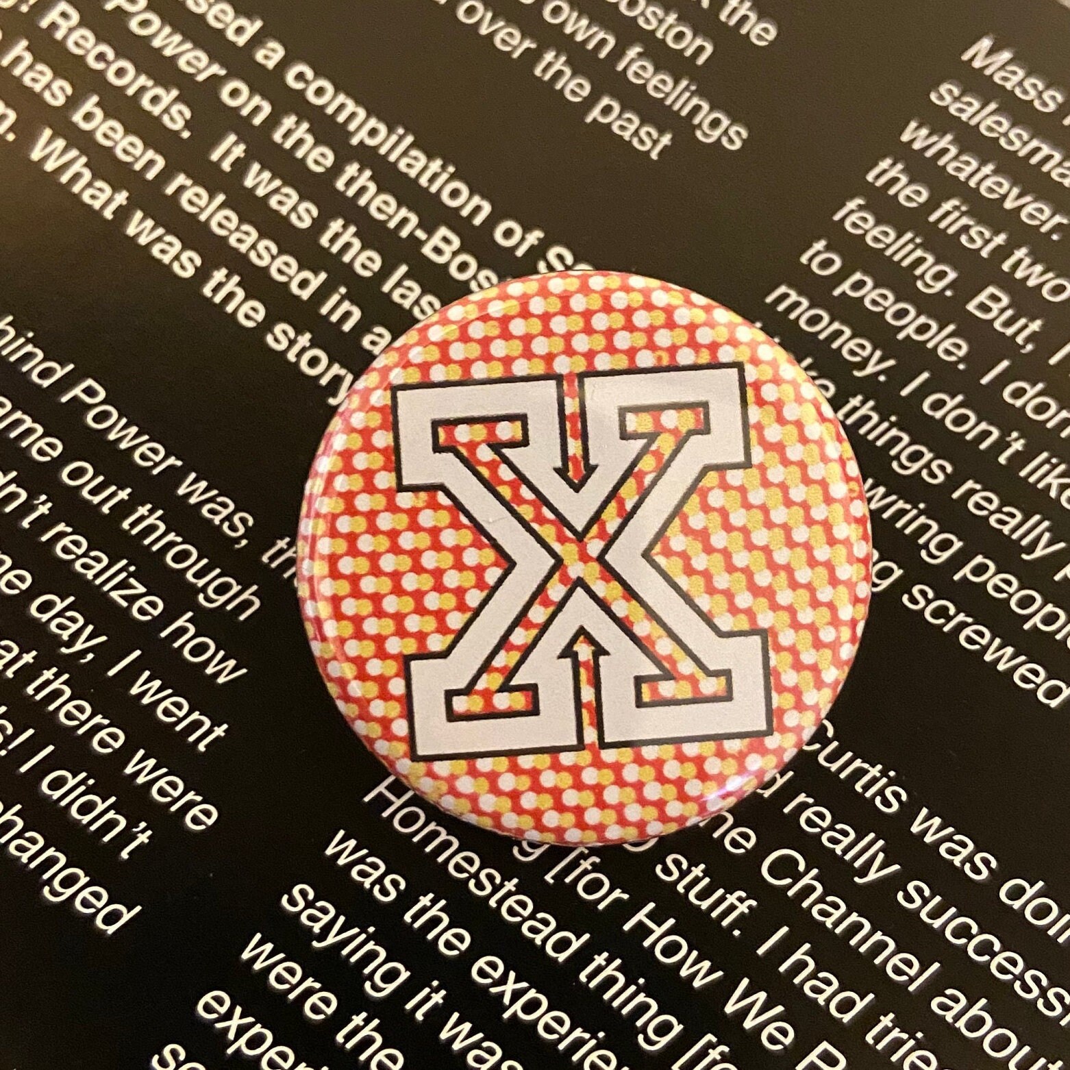 Straight Edge X Patch