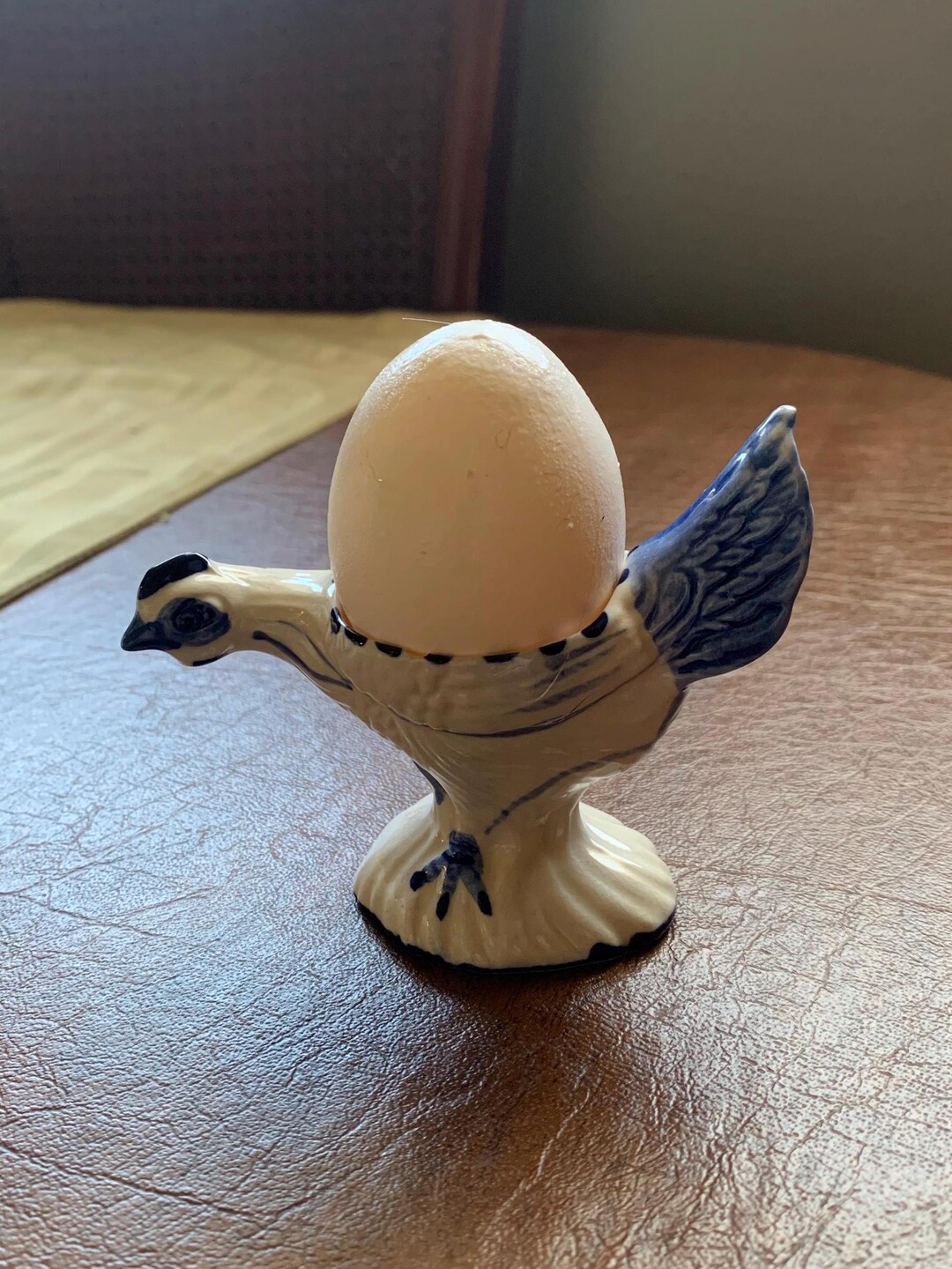 Vintage Antique Delft Blauw Hen Chicken Egg Cup From the 1960s. - Etsy