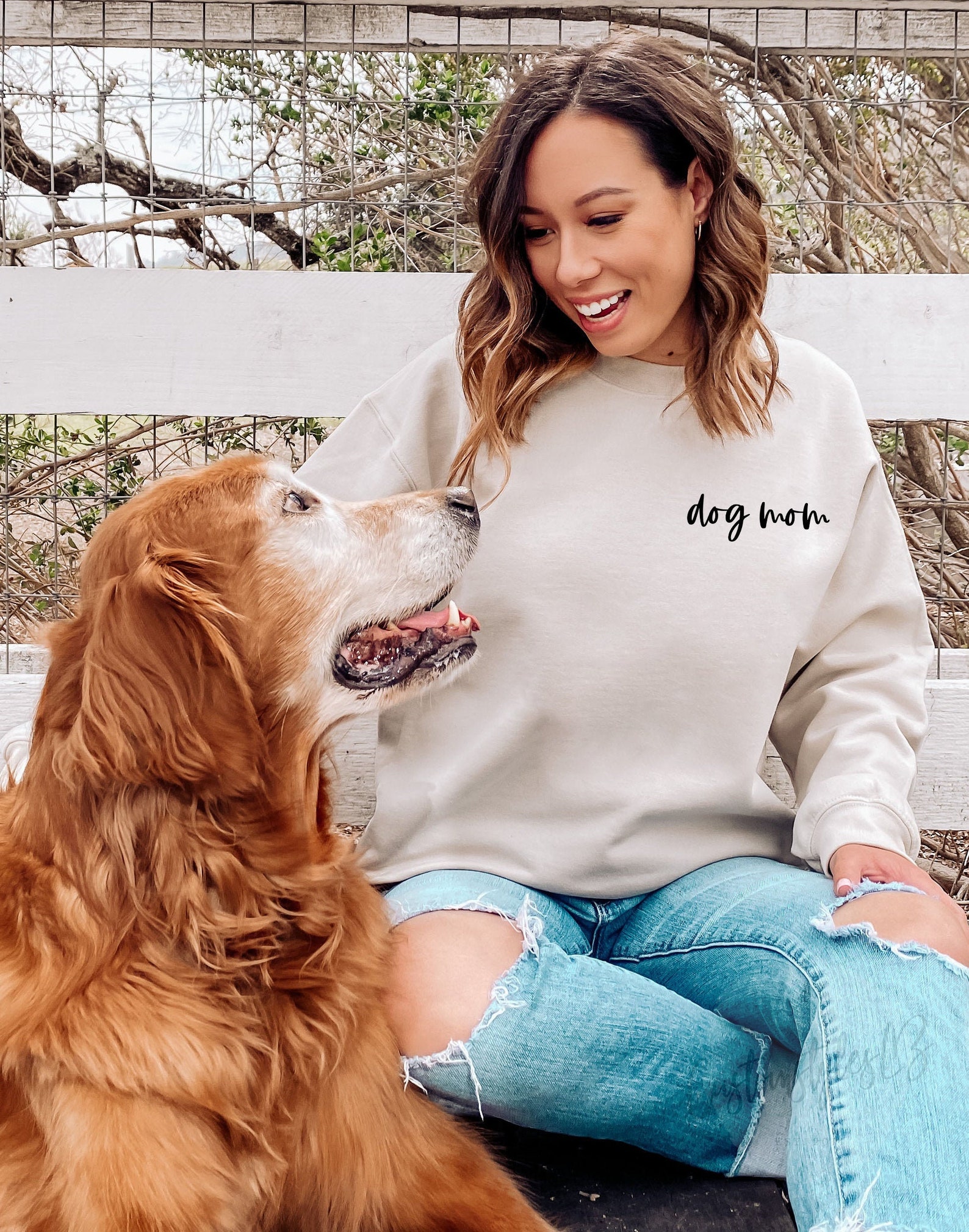 Dog Mom UNISEX SWEATER, Dog Mom Sweatshirt, Dog Mom, Gift for Dog Mom ...