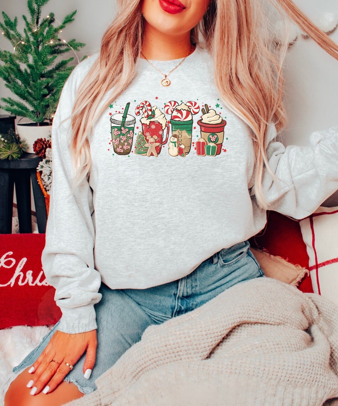 Christmas Peppermint Winter Latte UNISEX Sweatshirt , Christmas ...