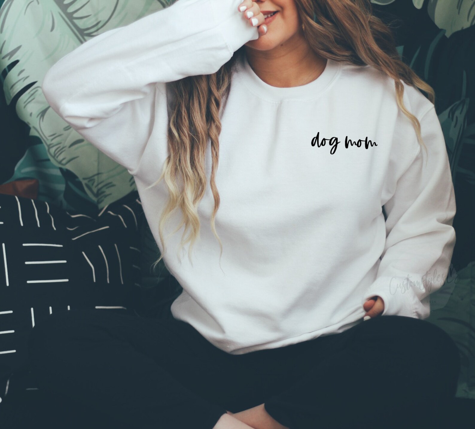 Dog Mom UNISEX SWEATER, Dog Mom Sweatshirt, Dog Mom, Gift for Dog Mom ...