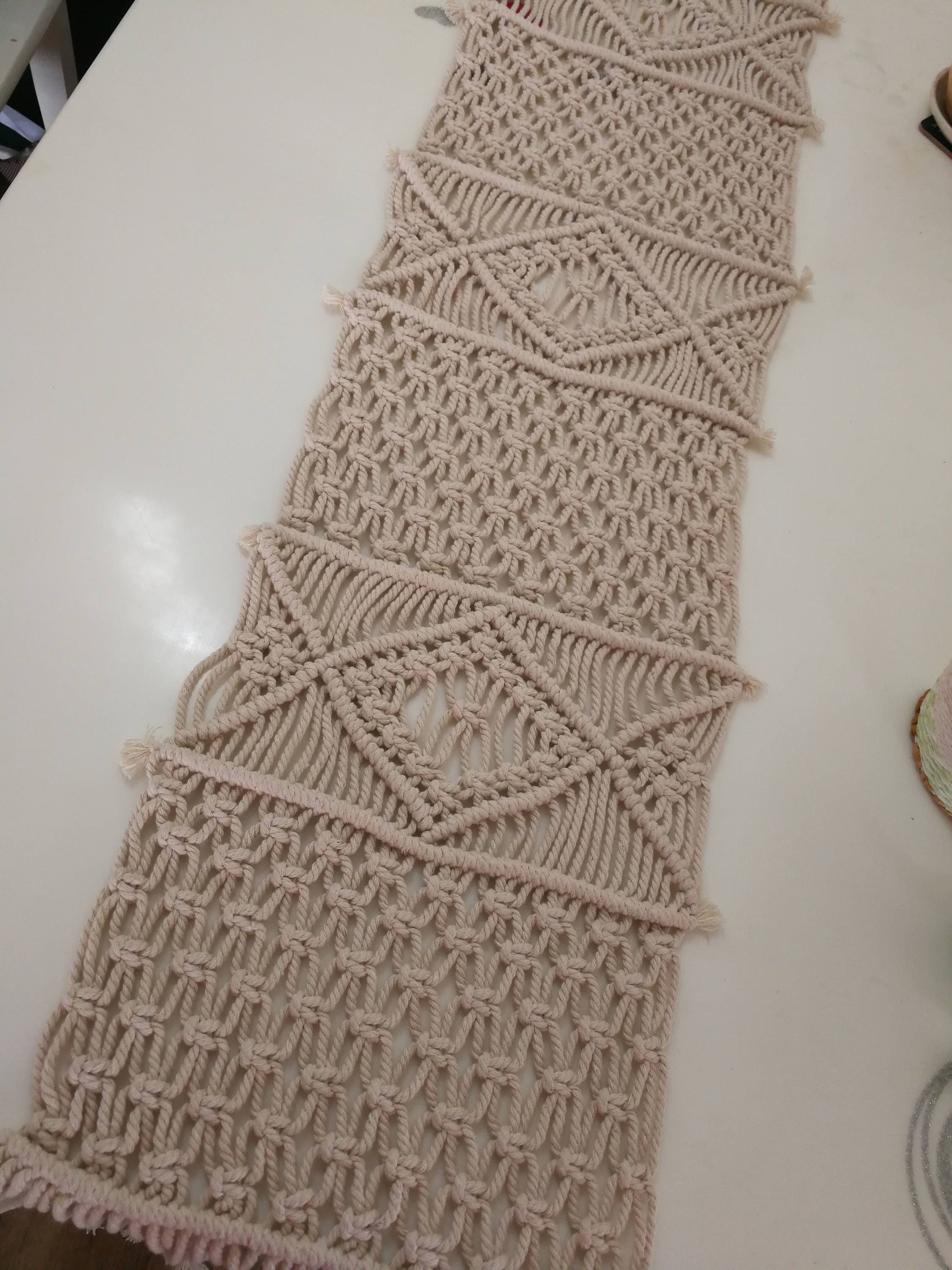 Custome Table Runner Handmade Macrame Runner Custom Size - Etsy Canada