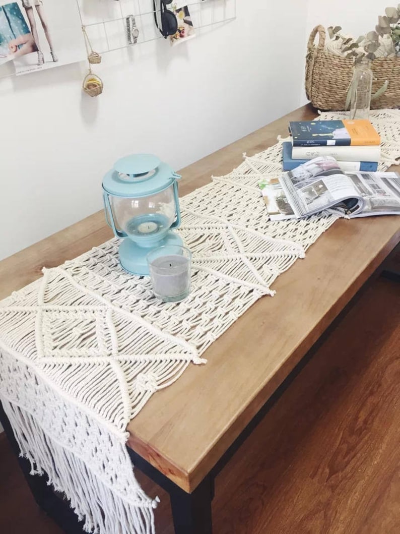 Custome Table runner handmade macrame runner custom Size | Etsy