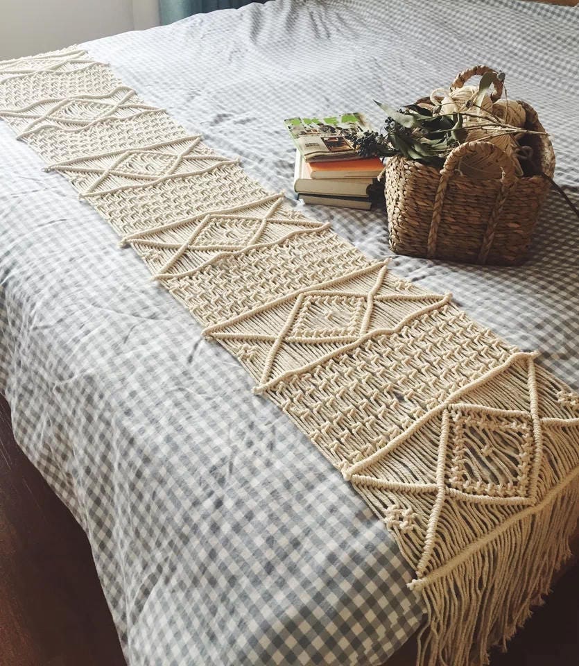 Custome Table Runner Handmade Macrame Runner Custom Size - Etsy