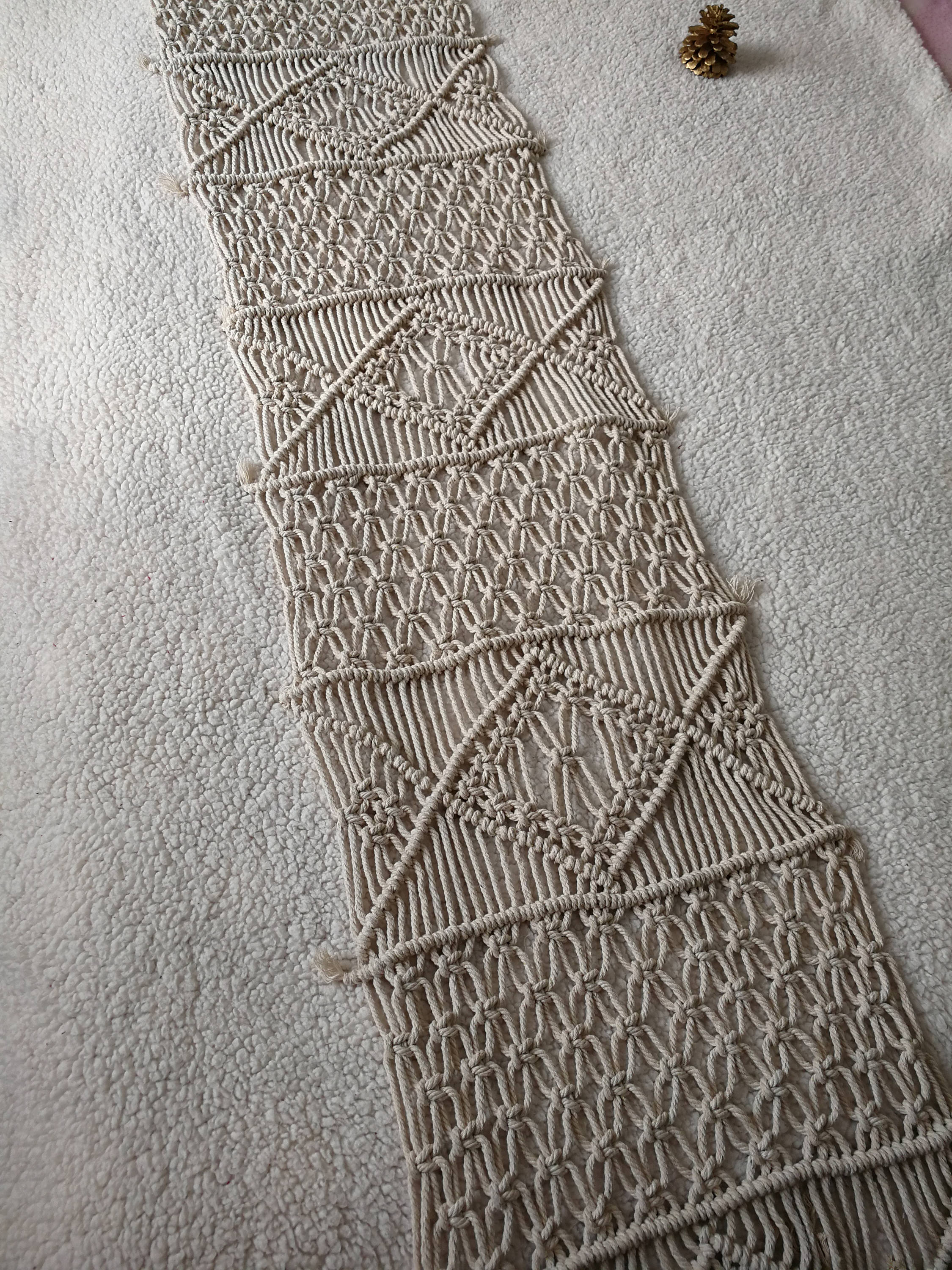Custome Table Runner Handmade Macrame Runner Custom Size - Etsy Canada