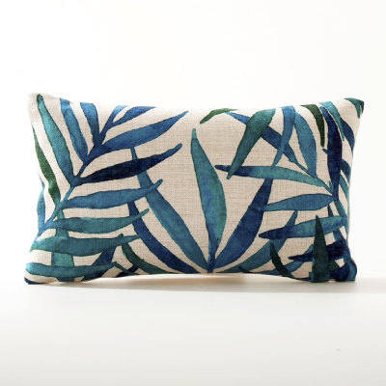 On sale Decorative pillow cover/tropical leaves cushion | Etsy