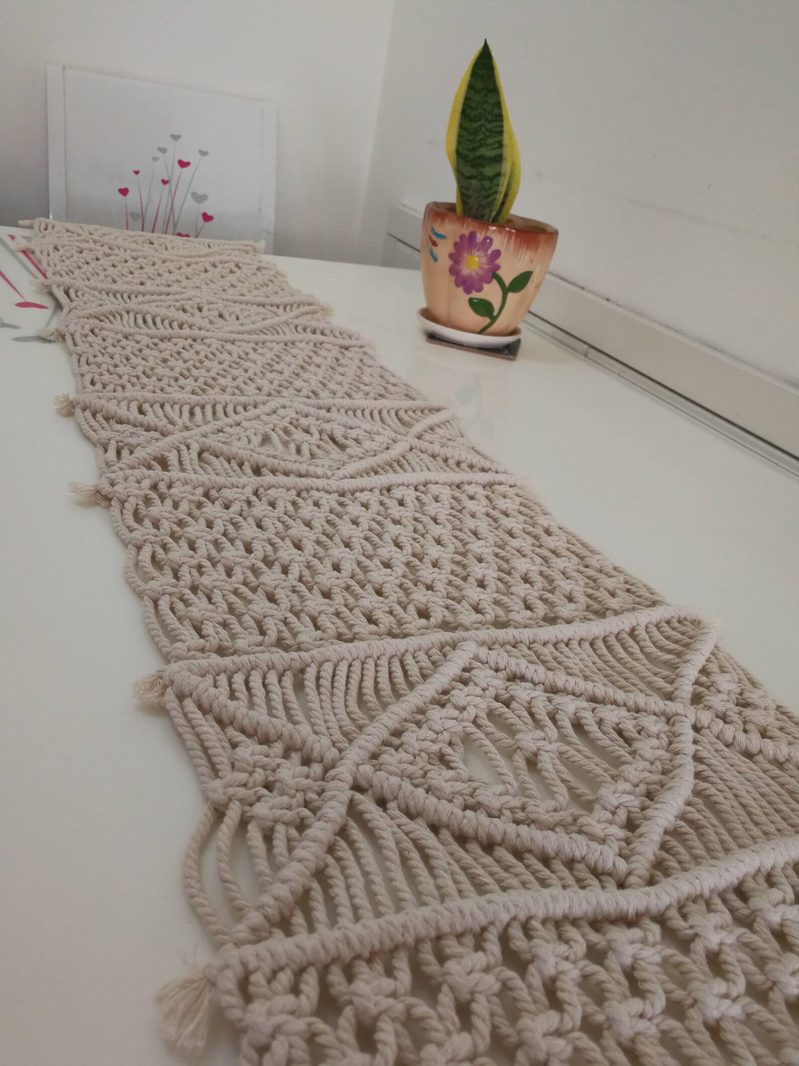 Custome Table Runner Handmade Macrame Runner Custom Size - Etsy Canada