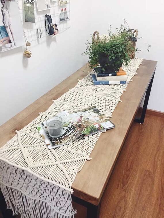 Custome Table runner handmade macrame runner custom Size | Etsy