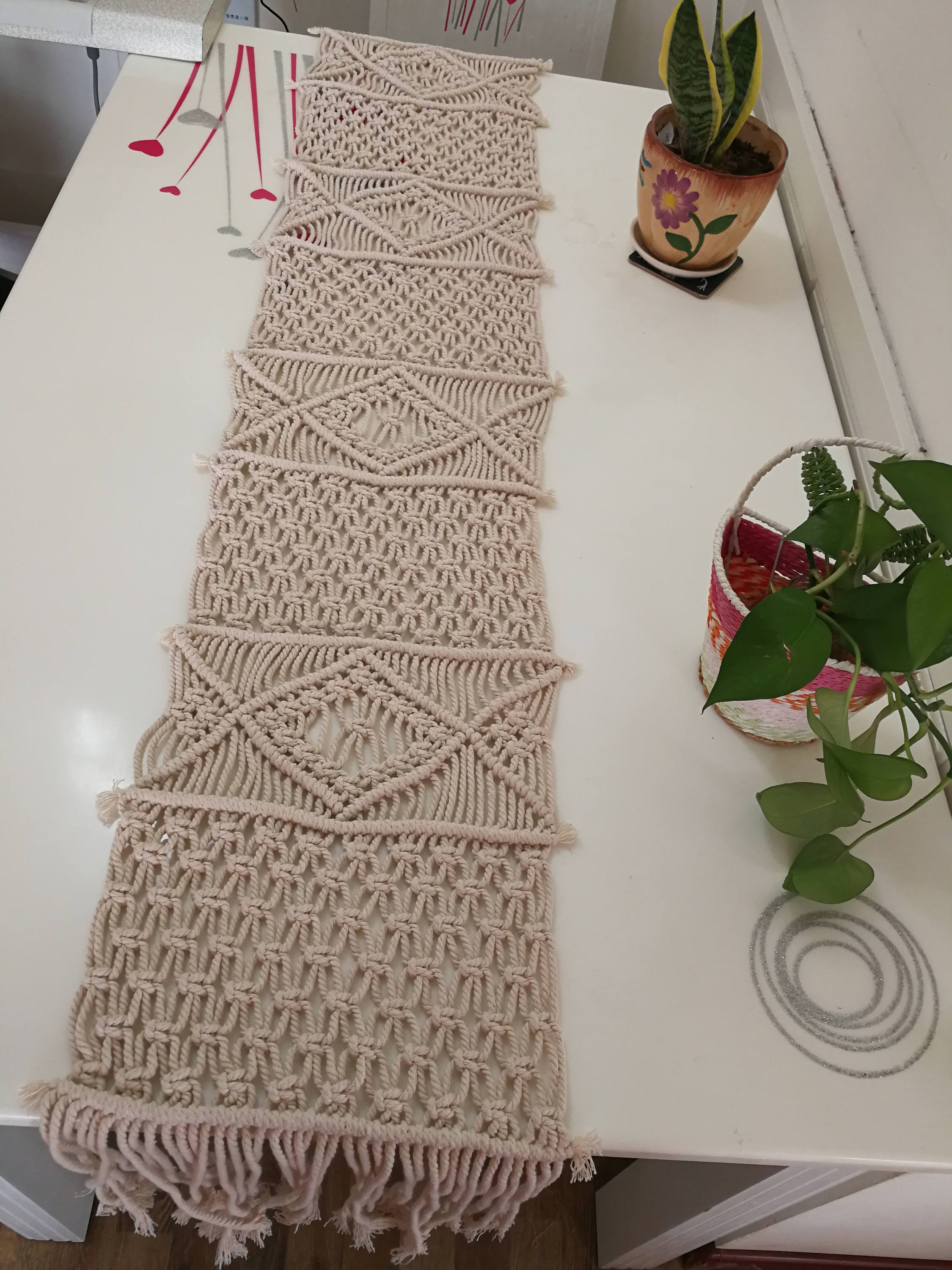 Custome Table Runner Handmade Macrame Runner Custom Size - Etsy Canada