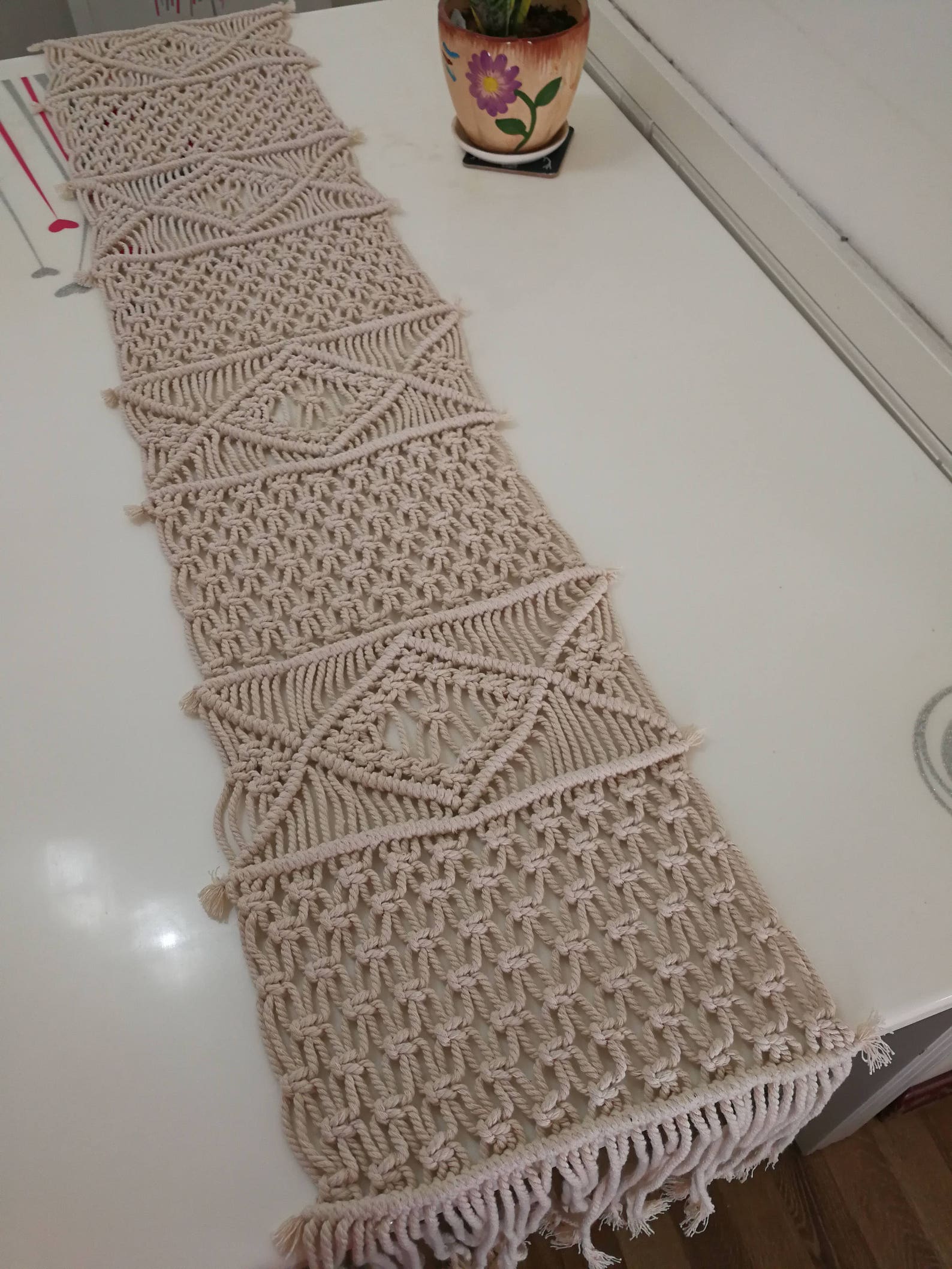 Custome Table Runner Handmade Macrame Runner Custom Size - Etsy Canada