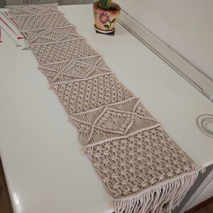 Custome Table Runner Handmade Macrame Runner Custom Size - Etsy Canada
