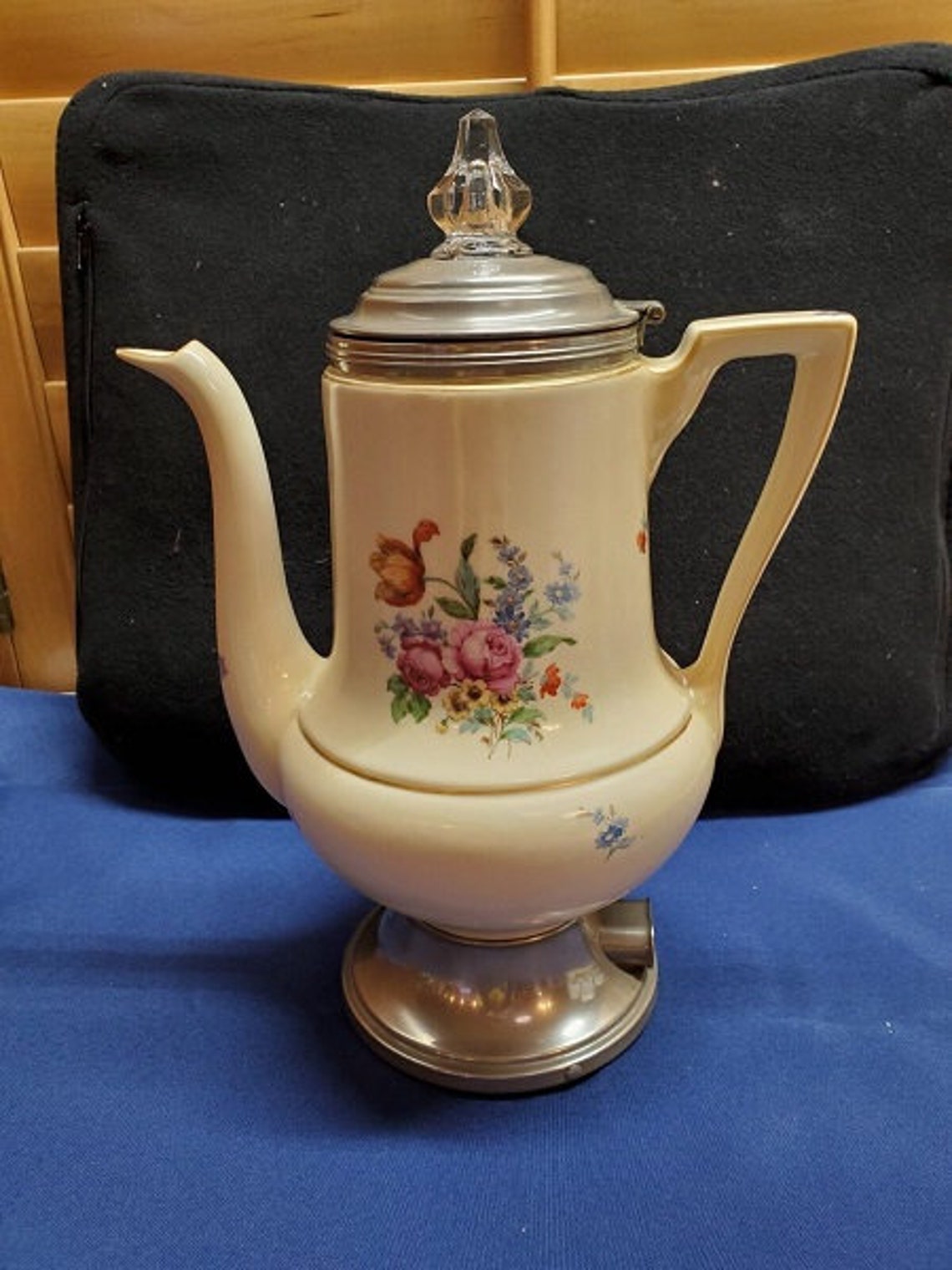 ANTIQUE Royal Rochester Porcelain Electric Coffee Percolatore / 1920s ...