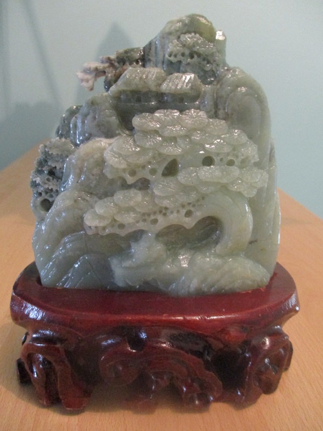 Chinese HETIAN Jade Carved Boulder Sculpture/carving Wood - Etsy Singapore