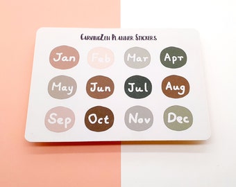 12 Month Sticker | Etsy