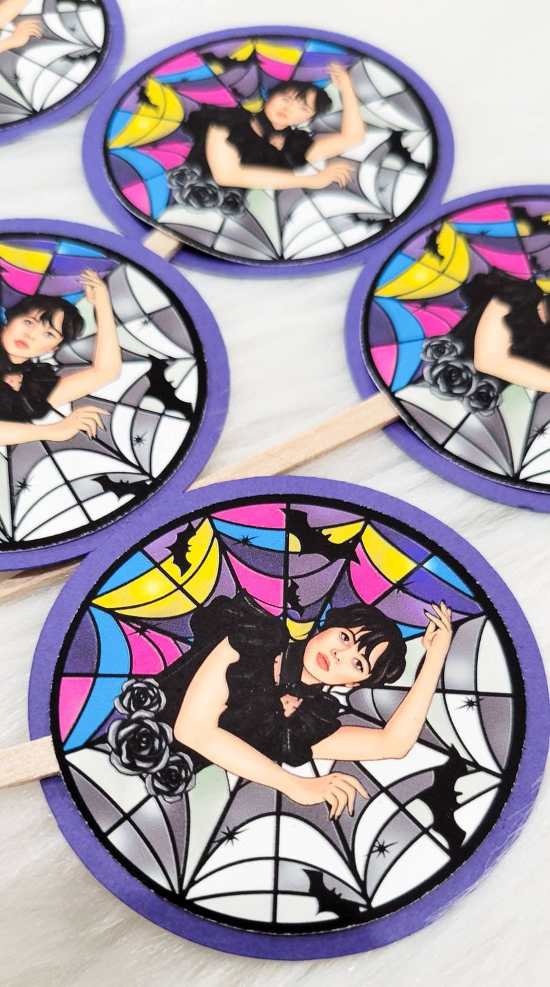 Wednesday Cupcake Toppers - Etsy