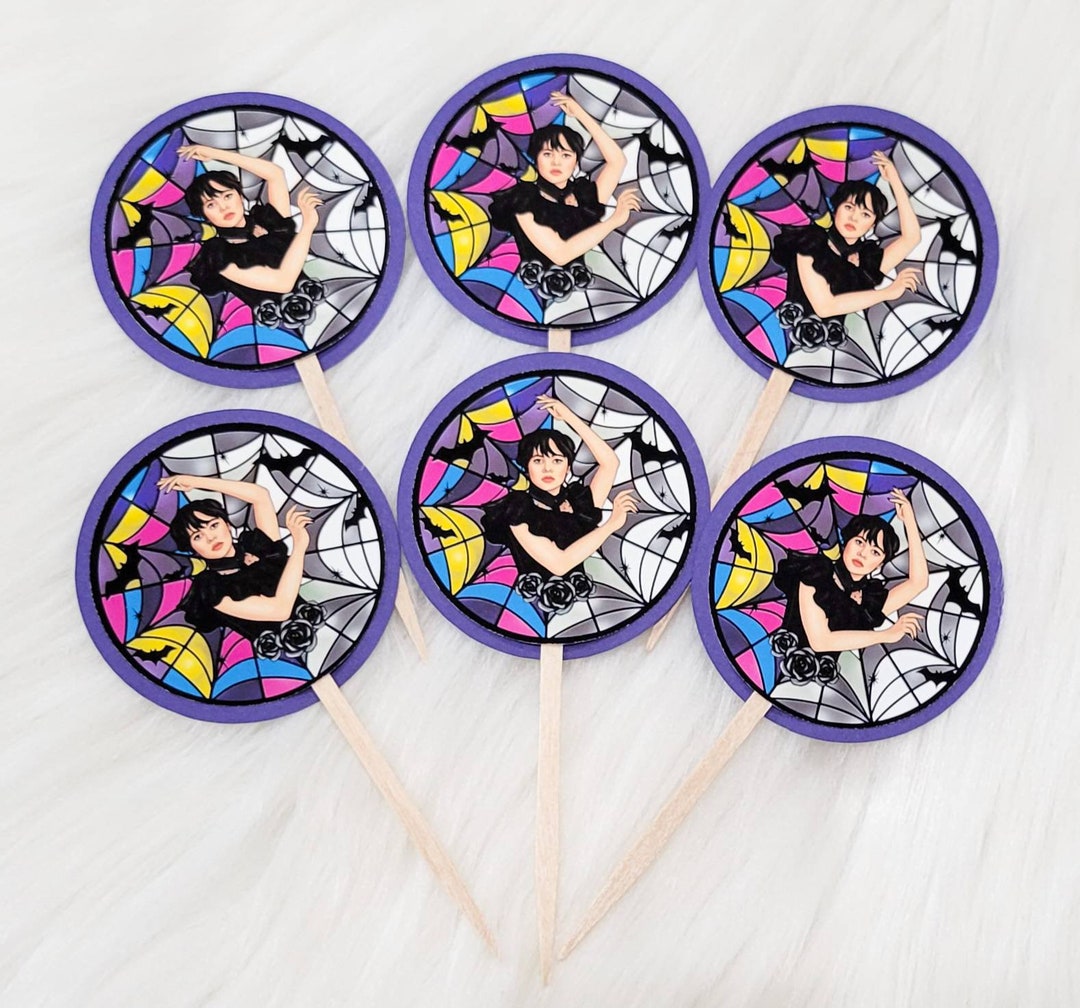 Wednesday Cupcake Toppers Printable