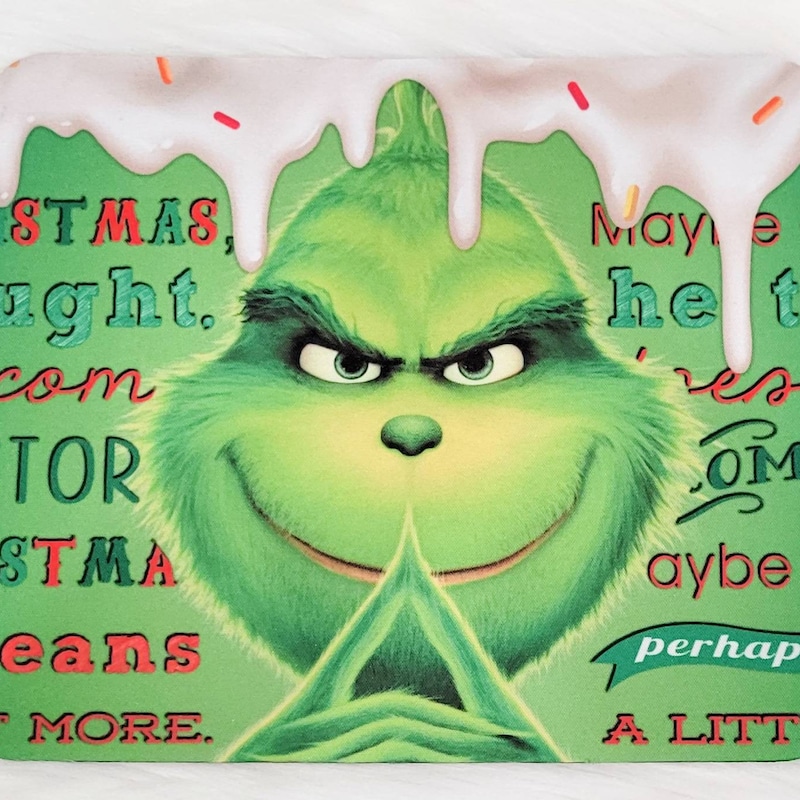 Grinch Computer Decor - Etsy