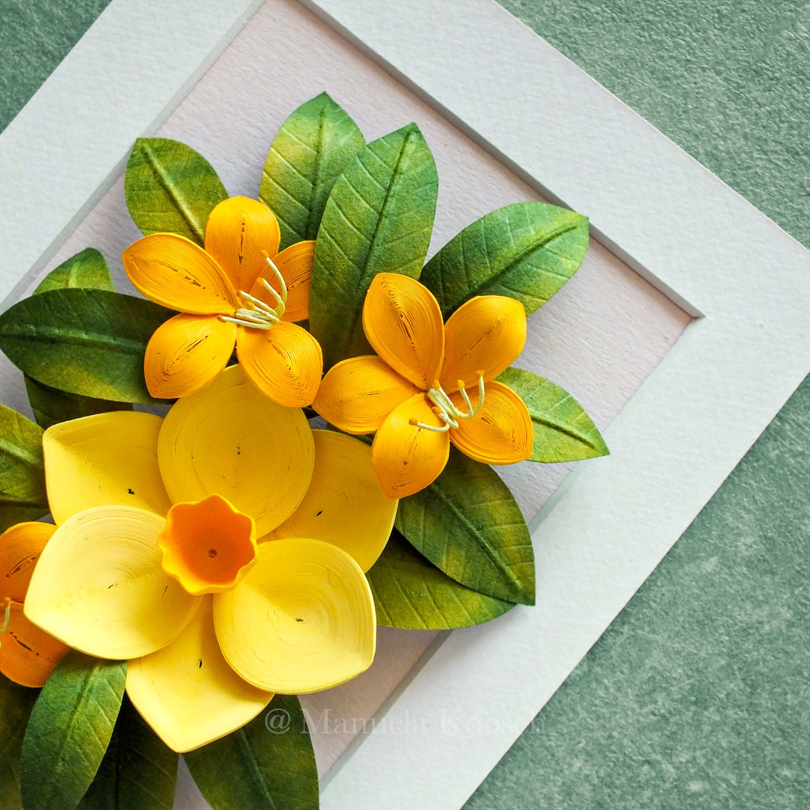Gemini Birth Flower Gift: Yellow Daffodil, Azalea Wall Art - Flowers ...