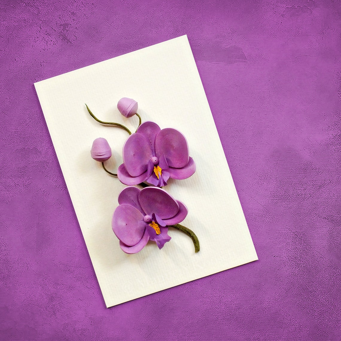 Purple Orchid Wall Art Mini Frame Phalaenopsis Moth Orchid | Etsy