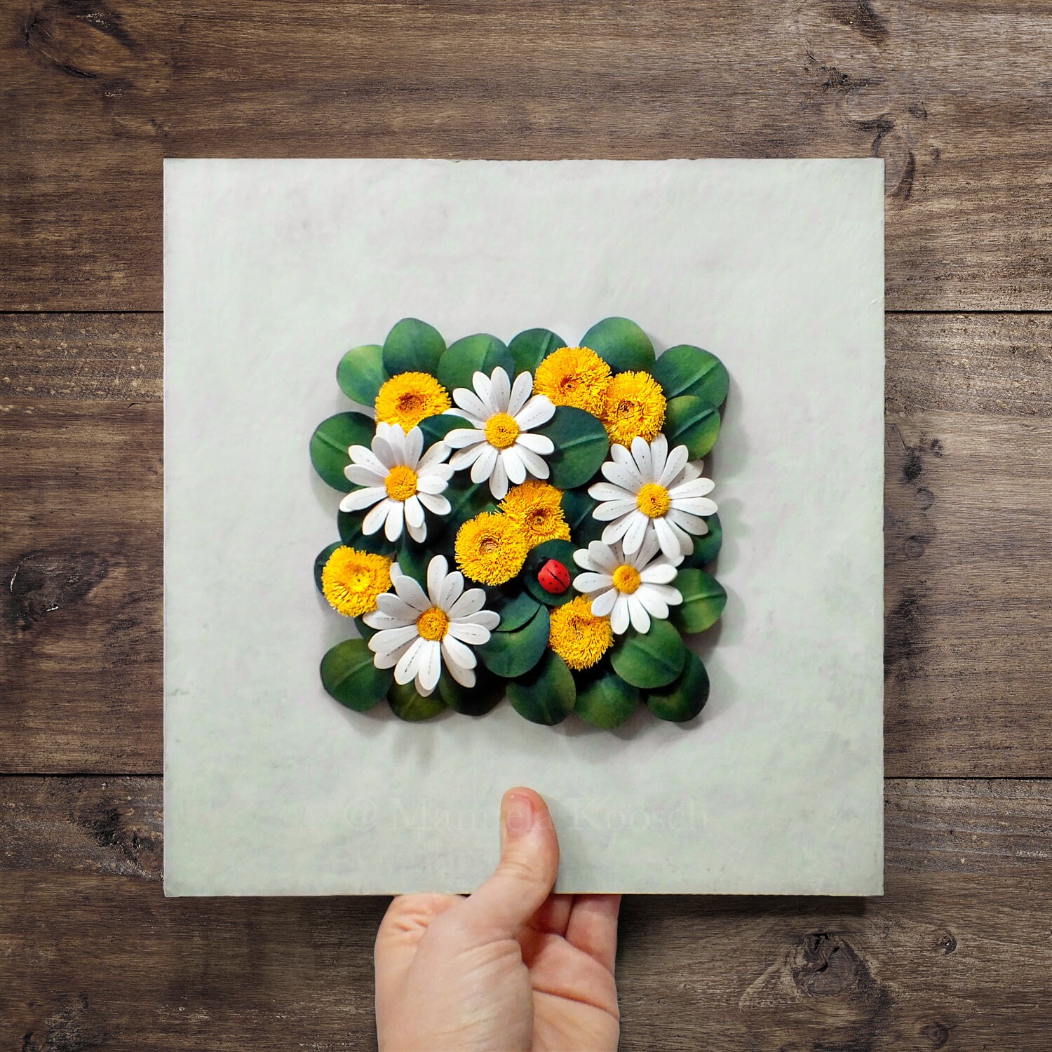 Paper Quilling Dandelion Daisy Ladybug Wall Art - Etsy