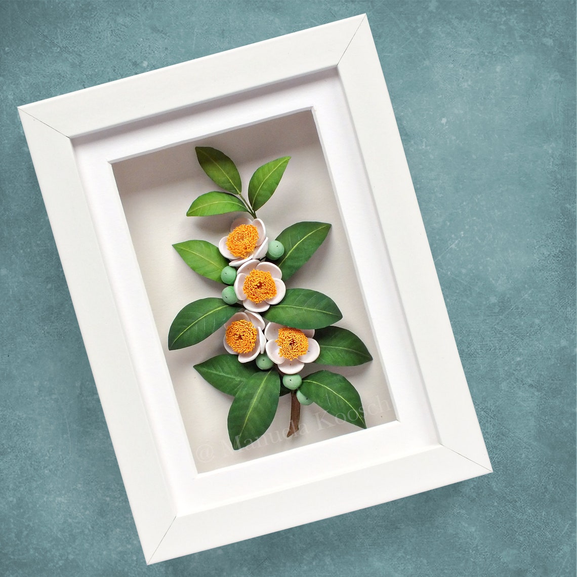 Coffee and Tea: Set of 2 Framed Wall Decor - 3D Paper Quilling ...