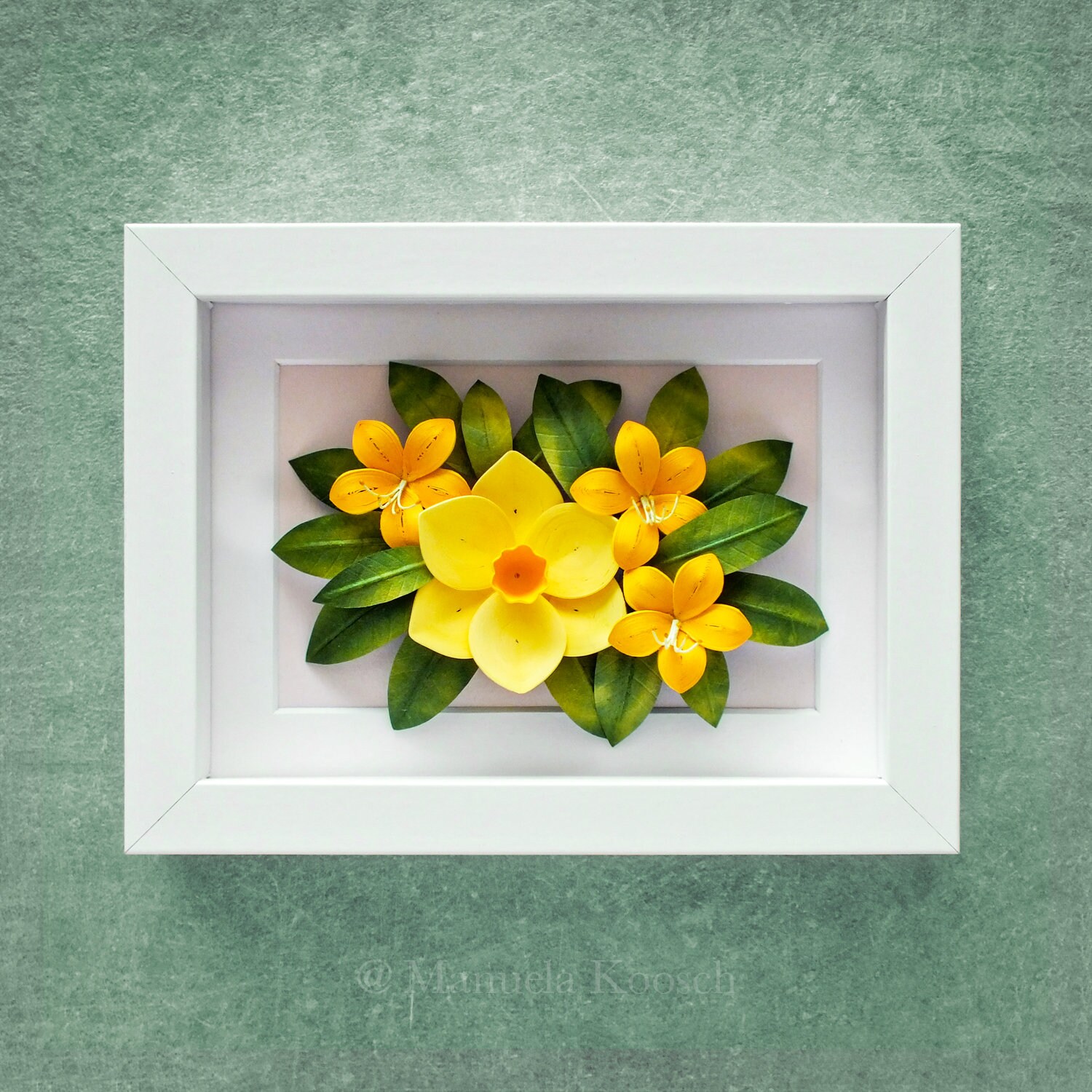 Gemini Birth Flower Gift: Yellow Daffodil, Azalea Wall Art - Flowers ...